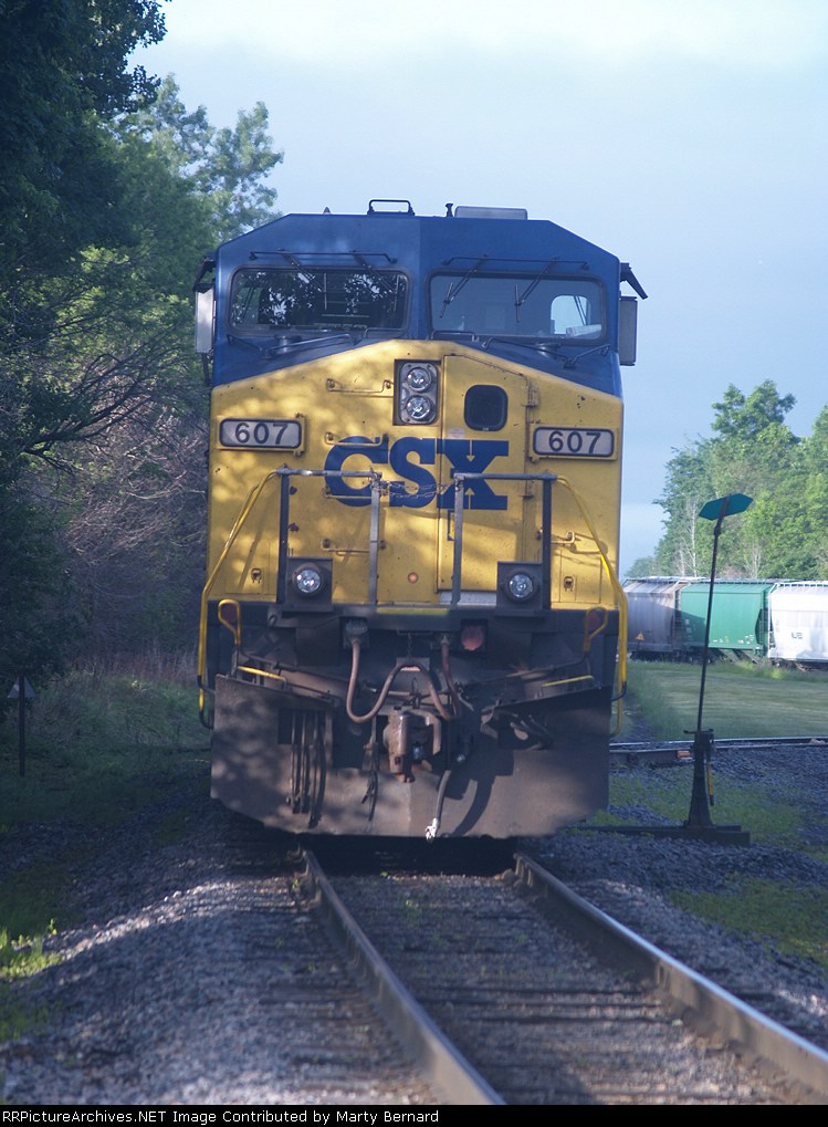 CSX 607 on a Spring Saturday Morning in Northern New York